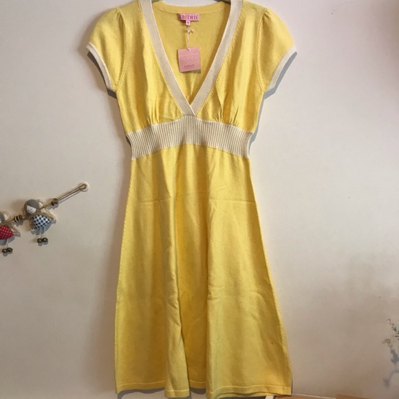 Knitwit | Dresses | Soft Yellow Knit Dress | Poshmark